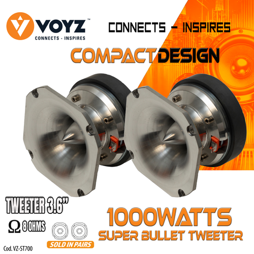 VOYZ Super Bullet Tweeter 4-8 Ohms impedance speaker Crystal-clear ...