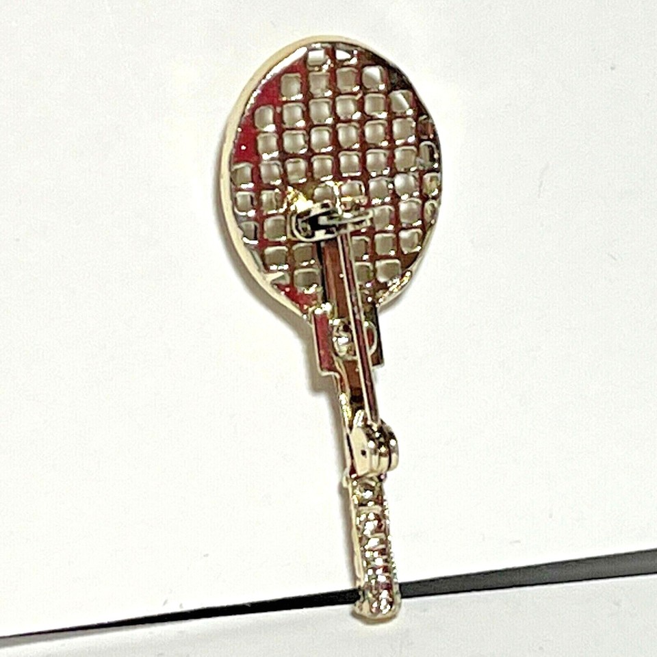 Gerrys Tennis Racket Pin Brooch | eBay