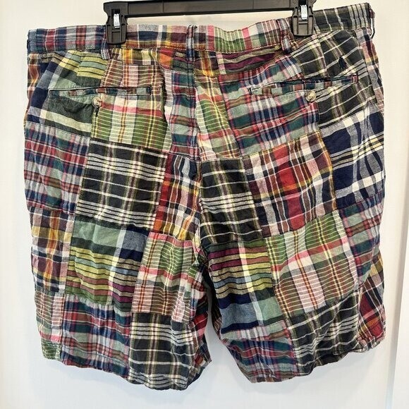 Polo Ralph Lauren Madras Plaid Patchwork shorts - Gem