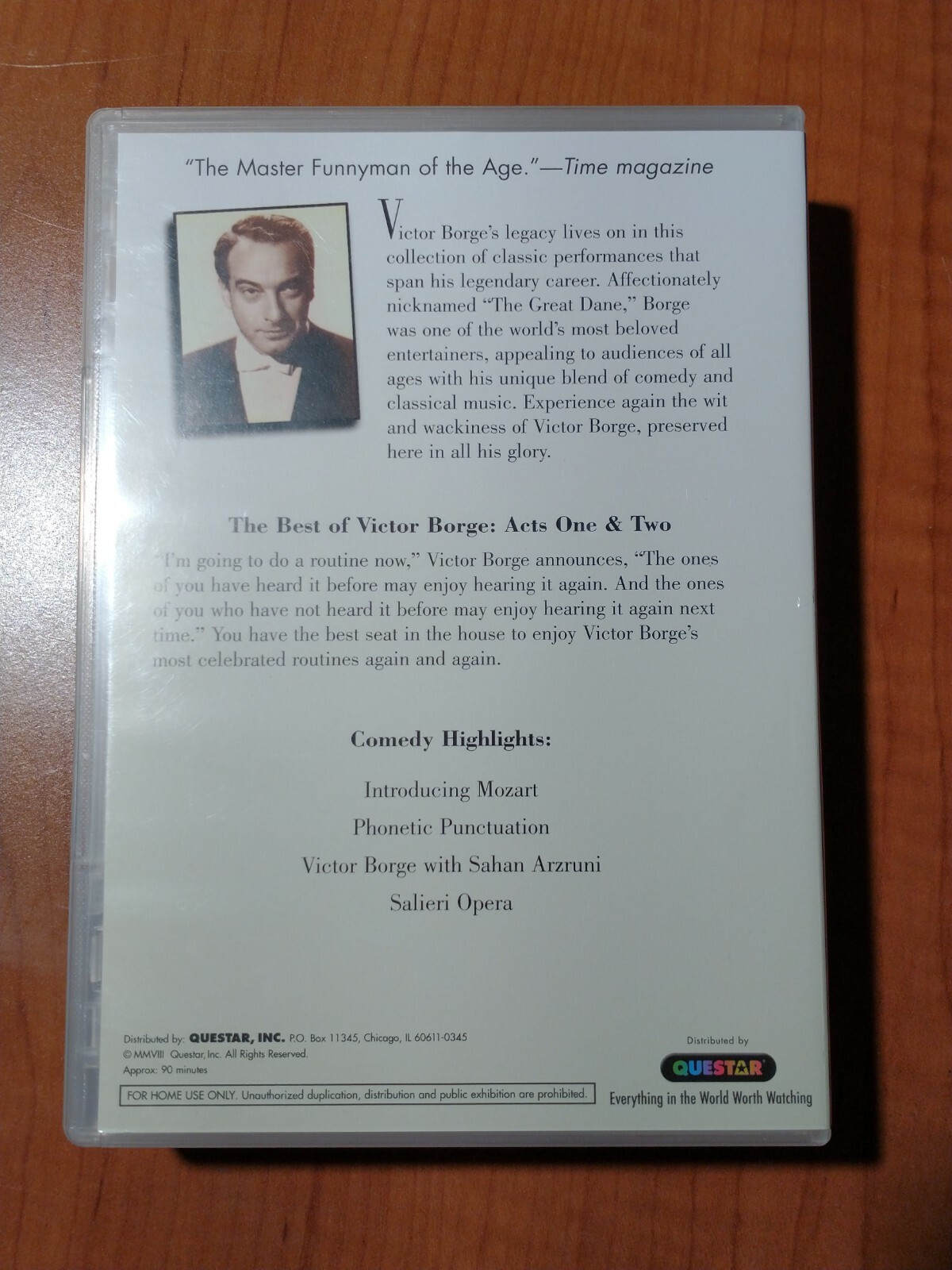 The Victor Borge Classic Collection (DVD, 2008, 6-Disc Set) for sale ...