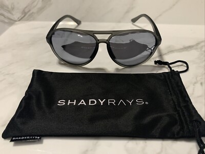 NWOT Shady Rays Aviator Crossover AC-4 Slate Smoke Polarized | eBay