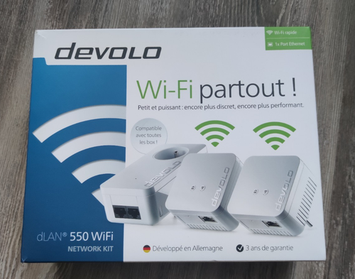 DEVOLO kit 3 CPL dLAN + WIFI original 550Mbits prise ethernet wireless ...