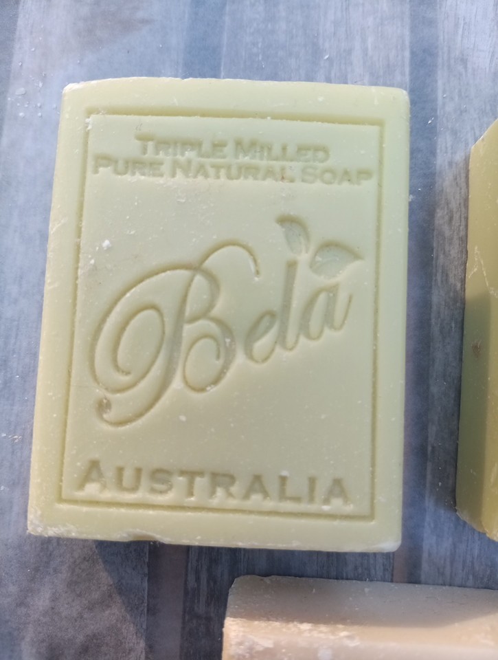Bela Pure Natural Bar Soap French Pear Goats Milk 3 Bars Total Made in ...