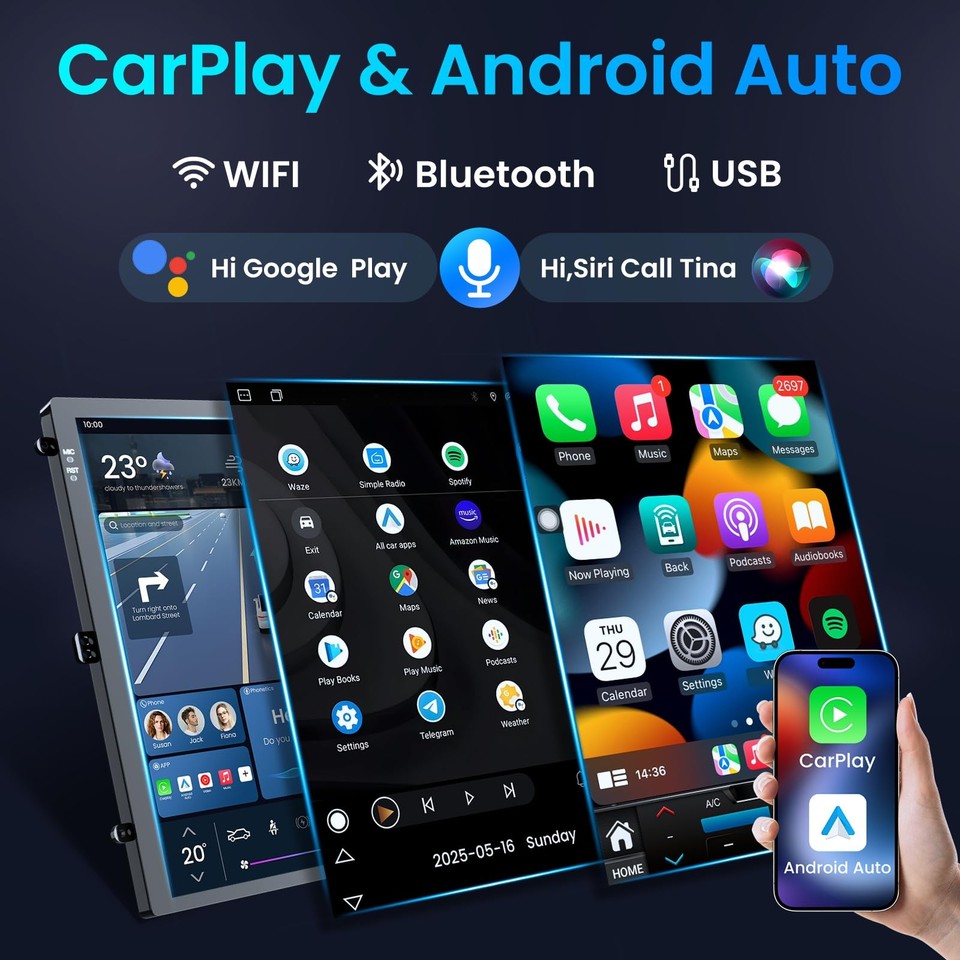 4+64G Screen Stereo Carplay Auto for Cadillac ATS XTS SRX CTS 2013-18 ...