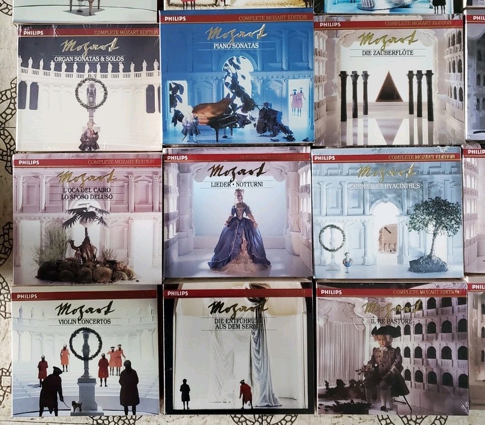 LOT (37) Volumes Brand New SEALED Philips Complete Mozart Edition CD ...