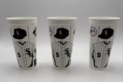 Vintage MLB Baseball Chicago White Sox 24oz Plastic Stadium Icee Cups ...
