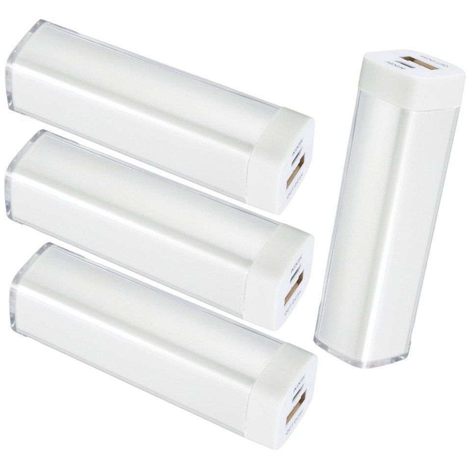 4 New Flash 2,200mAh External Battery Jump Stick Power Bank w/4 Type C ...