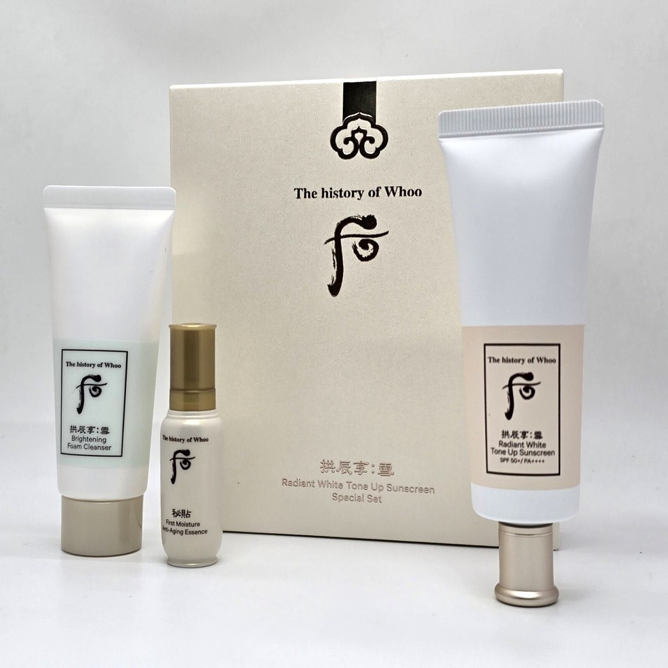 The history of Whoo Seol Radiant White Tone-Up Sunscreen Set SPF50+ PA ...