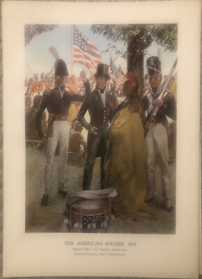 Vintage The American Soldier 1819 Photo Print-Good For Framing Approx ...