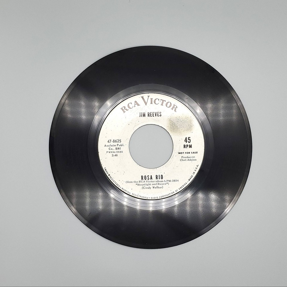 Jim Reeves Is It Really Over? Single Record RCA Victor 1965 47-8625 ...