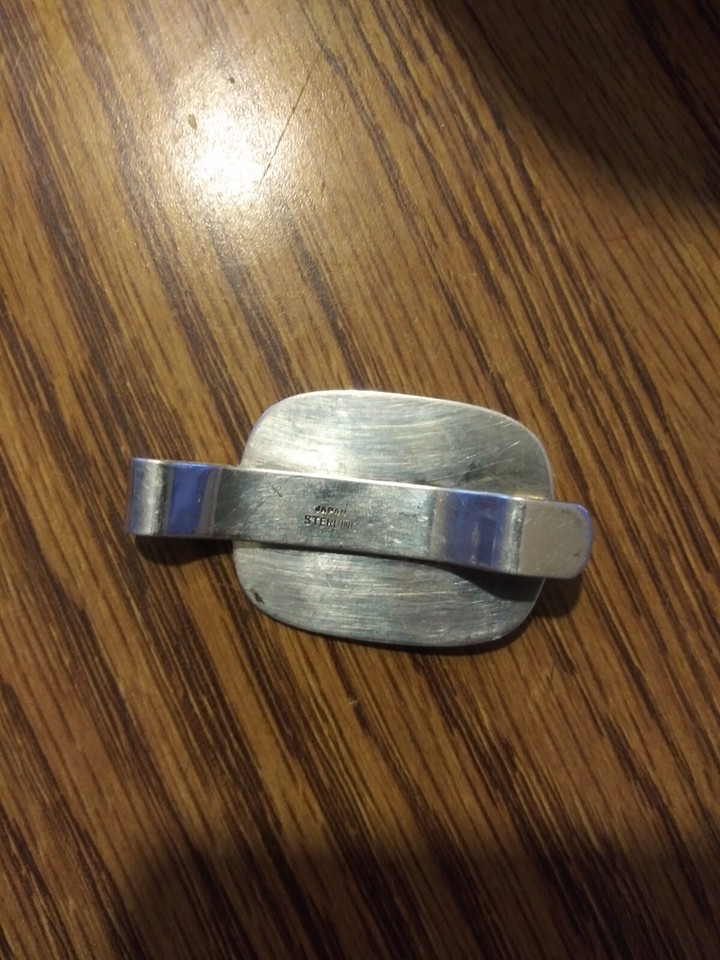 Vintage U.S. Air Force Money Clip 16G Etched Sterling Silver~Japan | eBay