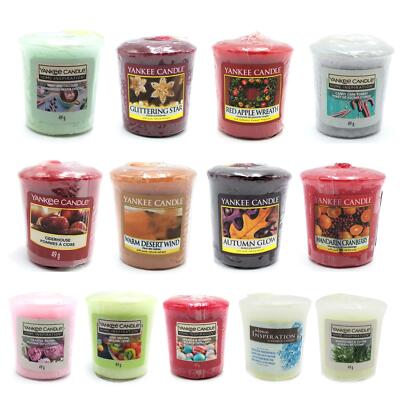 Yankee Candle Votive Sampler Christmas Scented Choose A Fragrance 49g ...