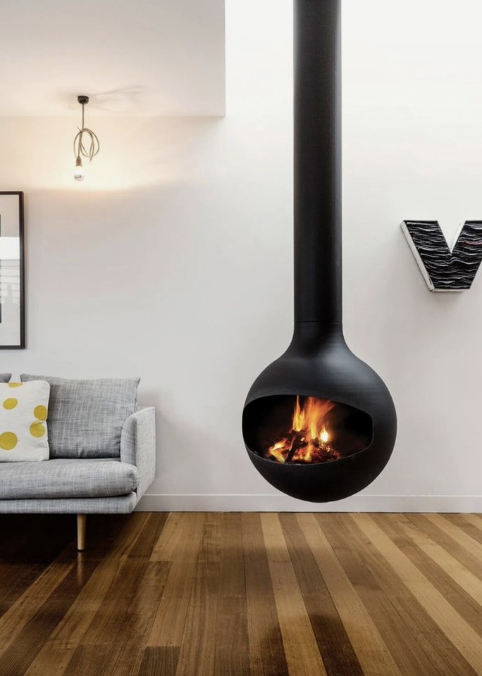 Biota Orb Suspended Fireplace Heater | eBay