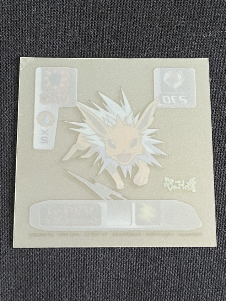 Jolteon D253 Pokemon Hyper Sticker Collection Clear Japanese 2.04 F/S ...