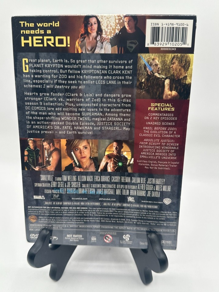 Smallville: the Complete Ninth Season (DVD) Brand New, Sealed, Tom ...