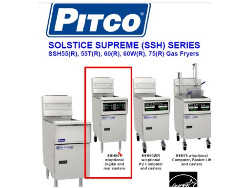 Pitco SOLSTICE SUPREME SSH55T gas fryer new priced to move commercial ...