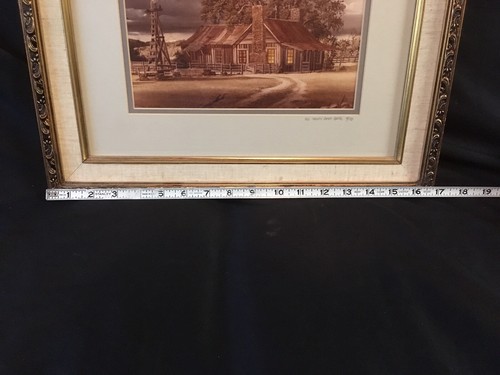 Vintage Richard K Shader Limited Edition Print “Hill County Ranch House ...