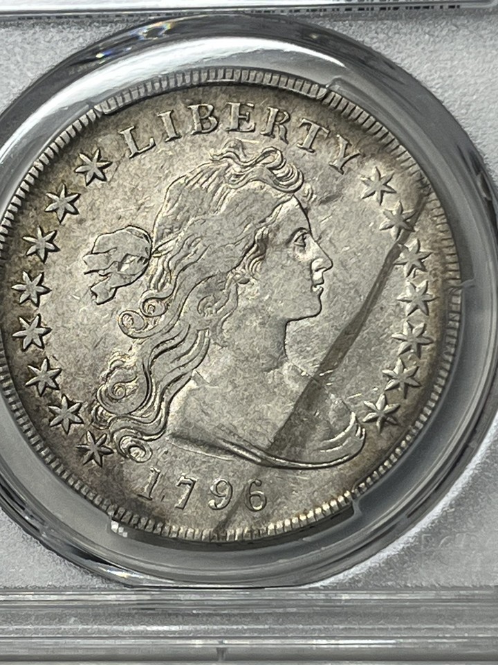 1796 Draped Bust Silver Dollar $1 Small Eagle Coin - Certified PCGS VF ...