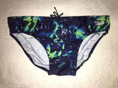 Speedo Leisure 8cm Texture Brief, AM green/black/blue - 38" & 40 ...