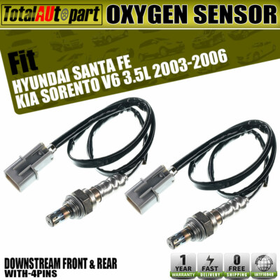 2x O2 Oxygen Sensors for Kia Sorento Hyundai Santa Fe 3.5L 2003-2006 ...