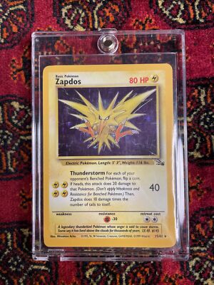 Pokémon TCG Zapdos Fossil 15 Holo Unlimited Holo Rare | eBay