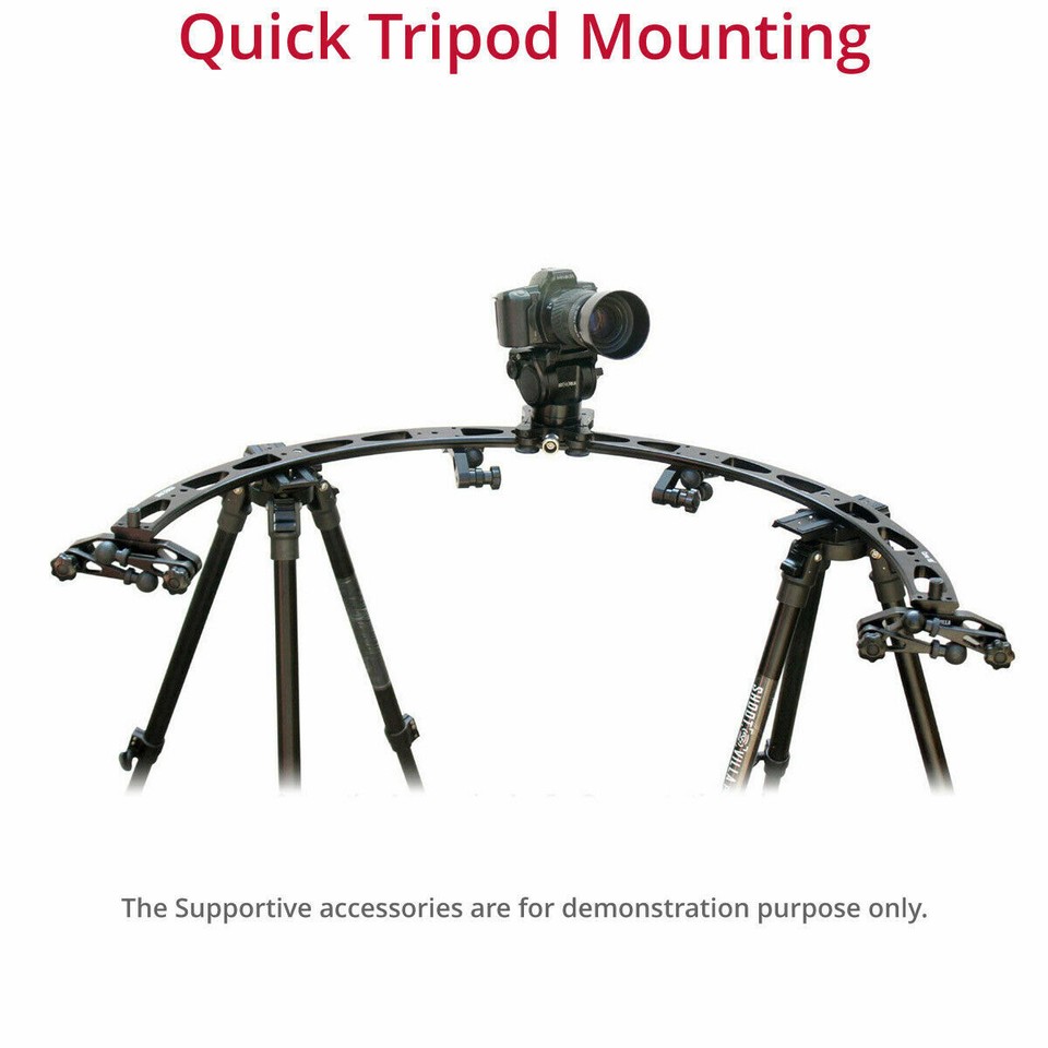 Half Circle Video Camera Slider Track 180° Curve for professional Load ...