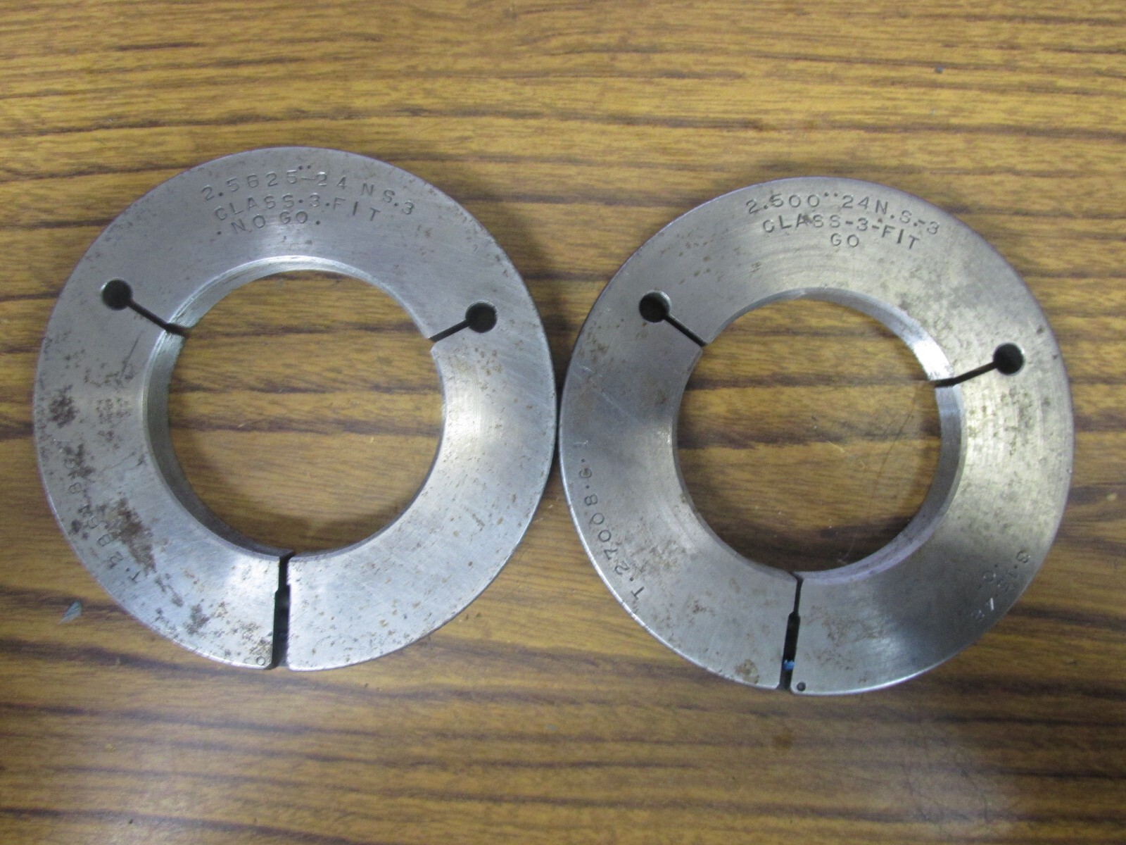 Go & No Go Thread Ring Gage Set 2.5625"-24 NS-3 CLASS-3-FIT | eBay