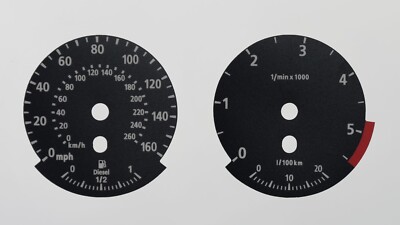 Lockwood Speedo Conversion Dial KMH to MPH Fits:BMW X5 Diesel Models ...