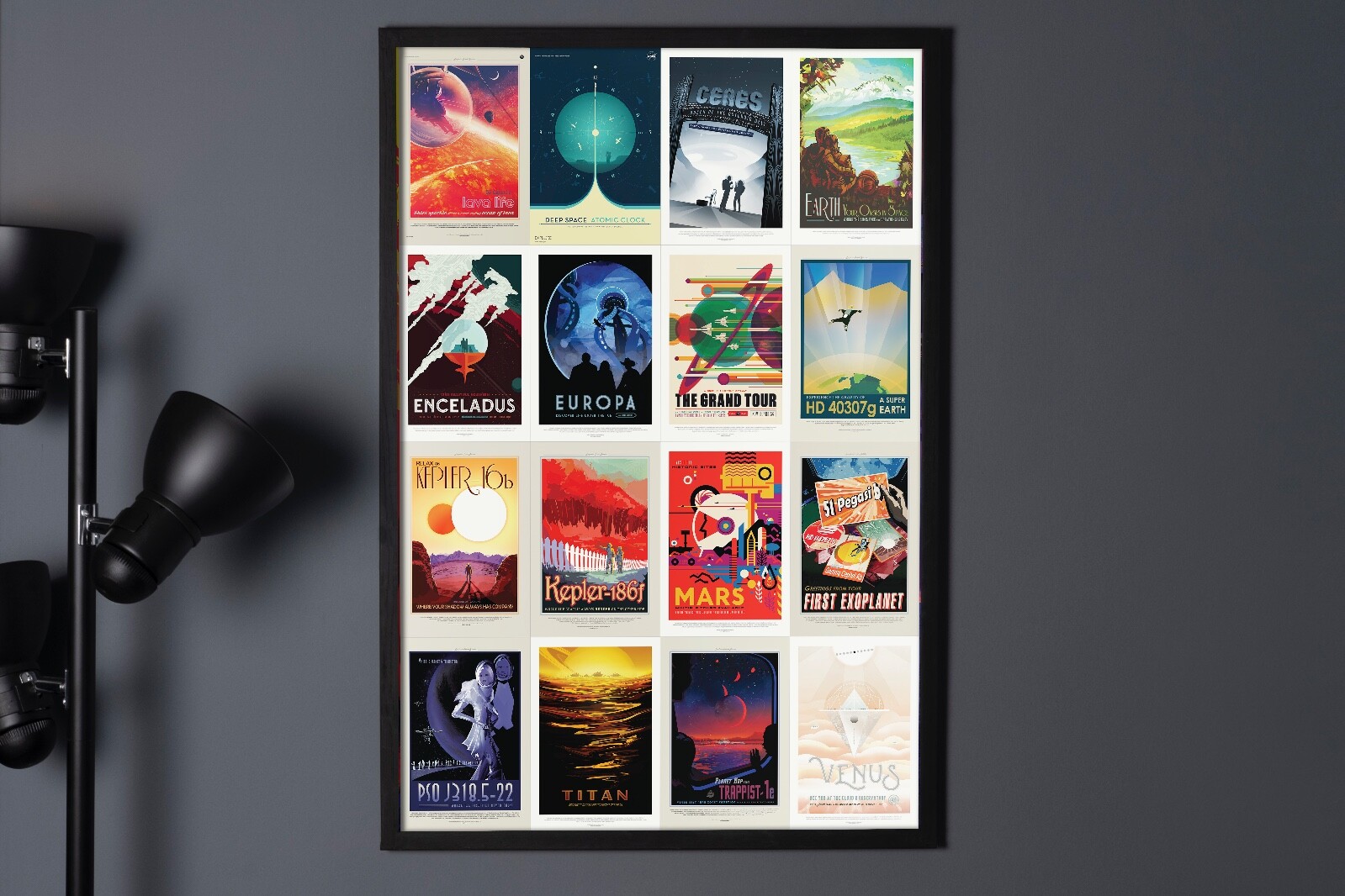 Exoplanet Space Tourism Travel Poster Series 18 images by NASA JPL ...