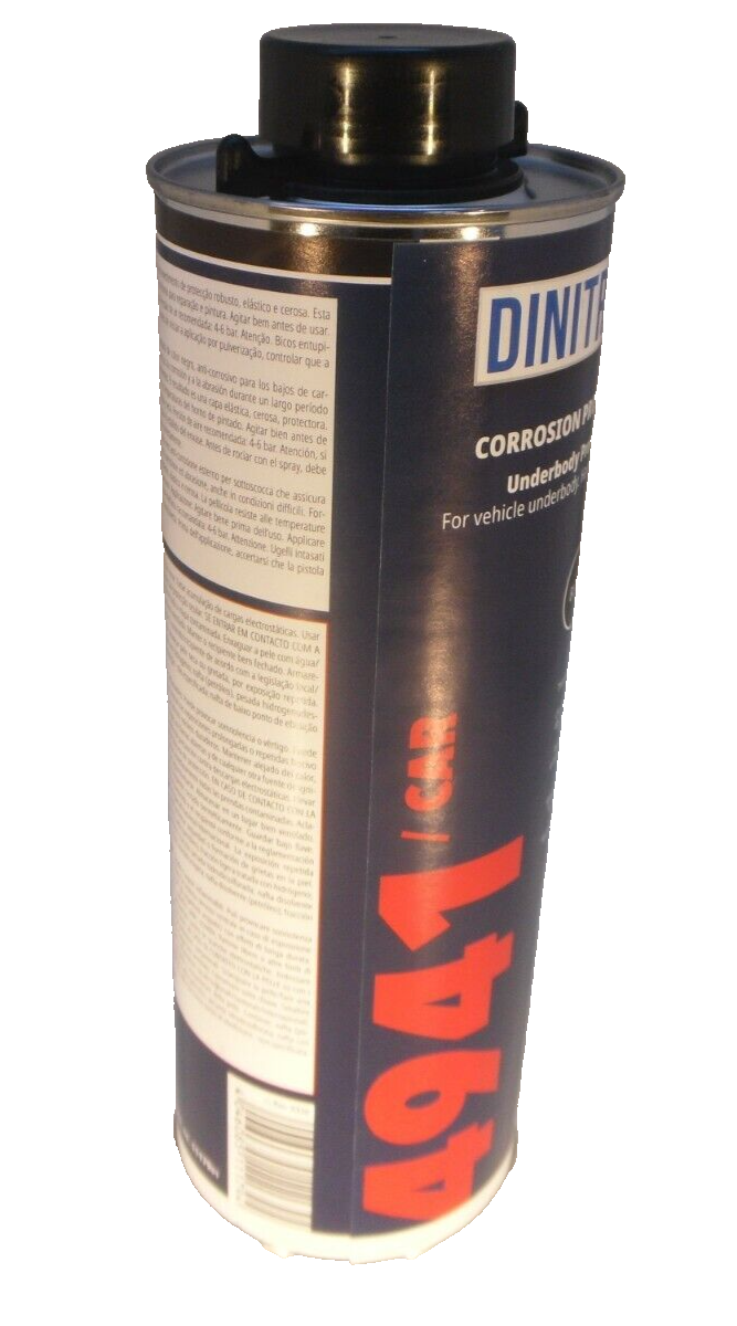 6 x DINITROL 4941 Underbody Chassis Rust Proofing Black Wax 1L Litre ...