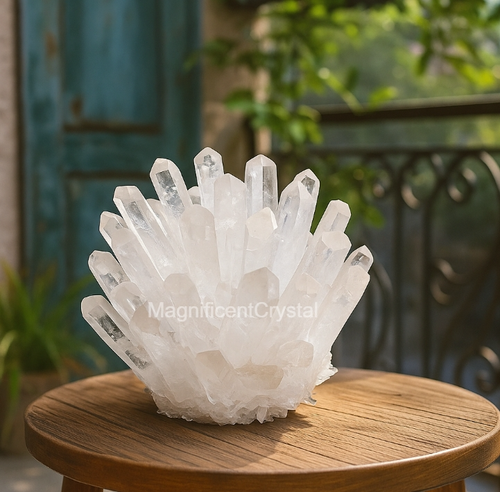 600G+Natural Clear Quartz Crystal Geode Cluster Decor Art Manifestation ...