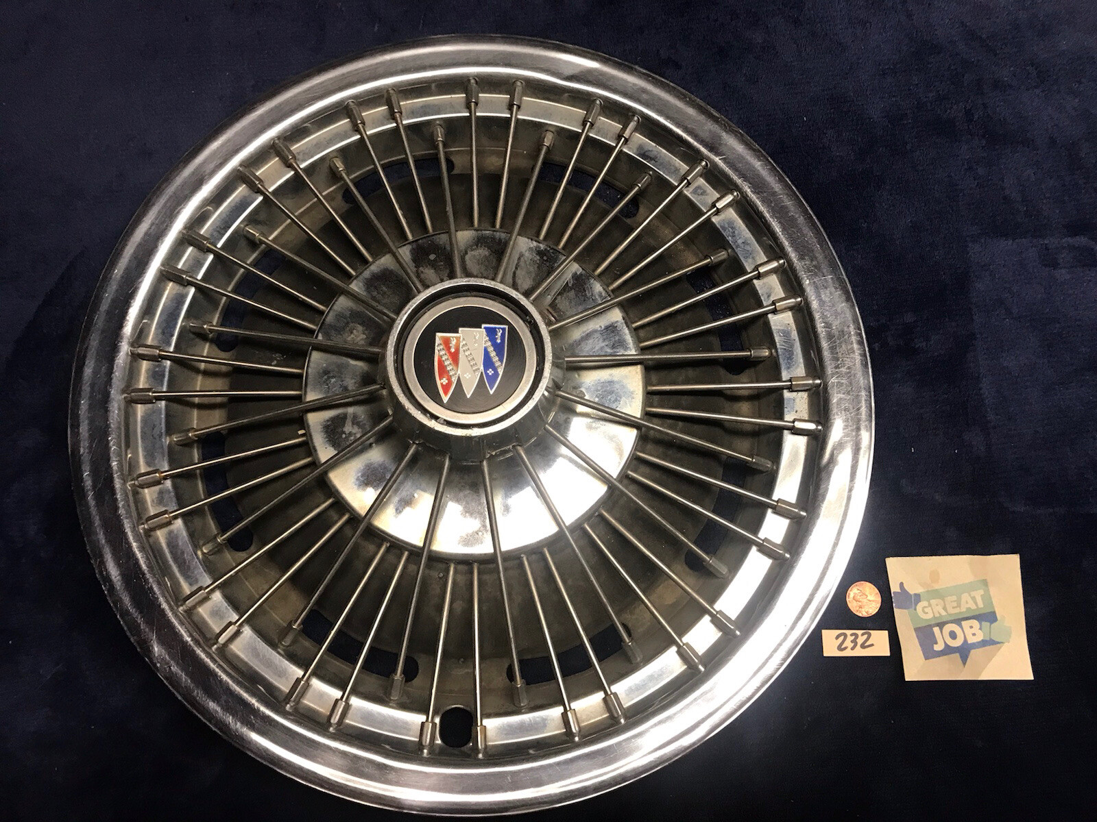 Late 1960s Buick 15” wire spoke hubcap LeSabre Electra 1967 1968 1969 ...