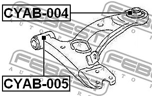 Control Arm-/Trailing Arm Bush S2904105 T11-2909080 T11-2909010BA | eBay