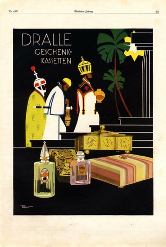 Perfume Dralle gift boxes 1928 German ad The Three Kings advertising ...