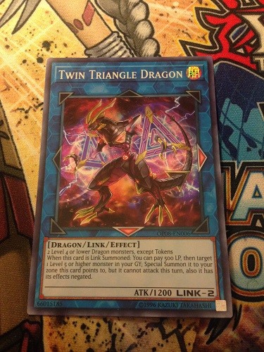 TWIN TRIANGLE DRAGON *** SUPER RARE OP08-EN006 YUGIOH! MINT/NM | eBay