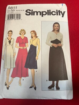 Simplicity 8811. Size 10-16, Misses' Dress, New Uncut | eBay