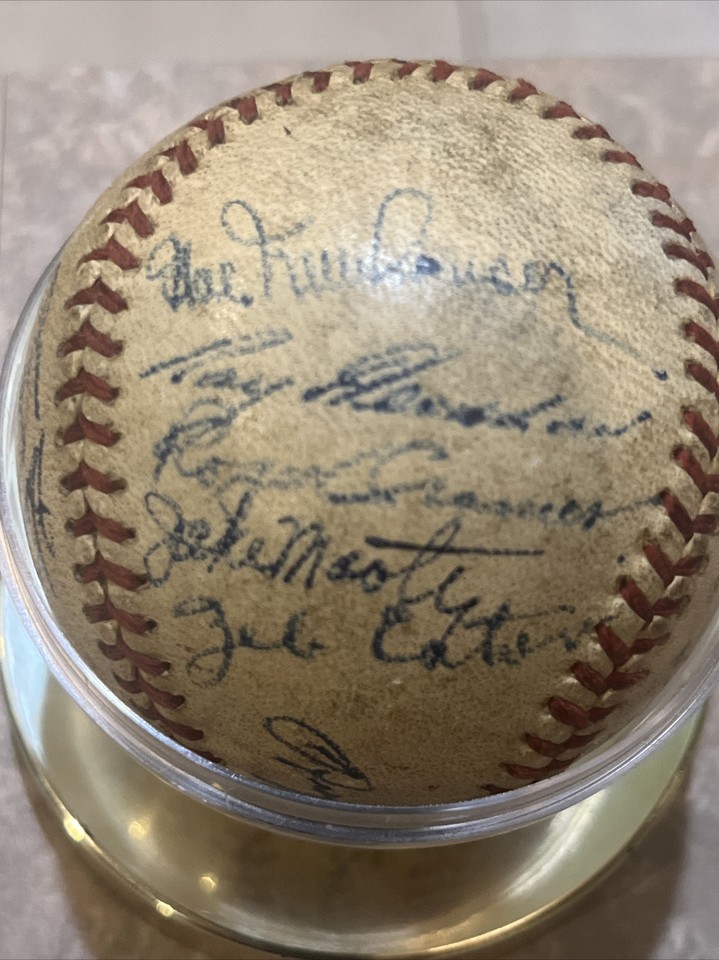 *Rare* 1944 Detroit Tigers Autographed Baseball signed by Players ...