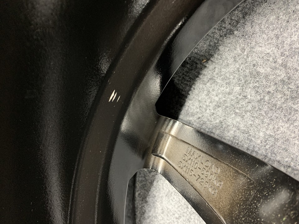 4 - Blemished 17x7.5 Gloss Black Wheel Voxx MG5 5x115 5x120 20 | eBay