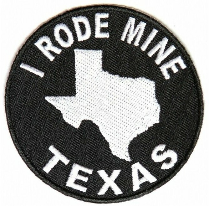 BRAND NEW I RODE MINE TEXAS BIKER IRON ON PATCH | eBay