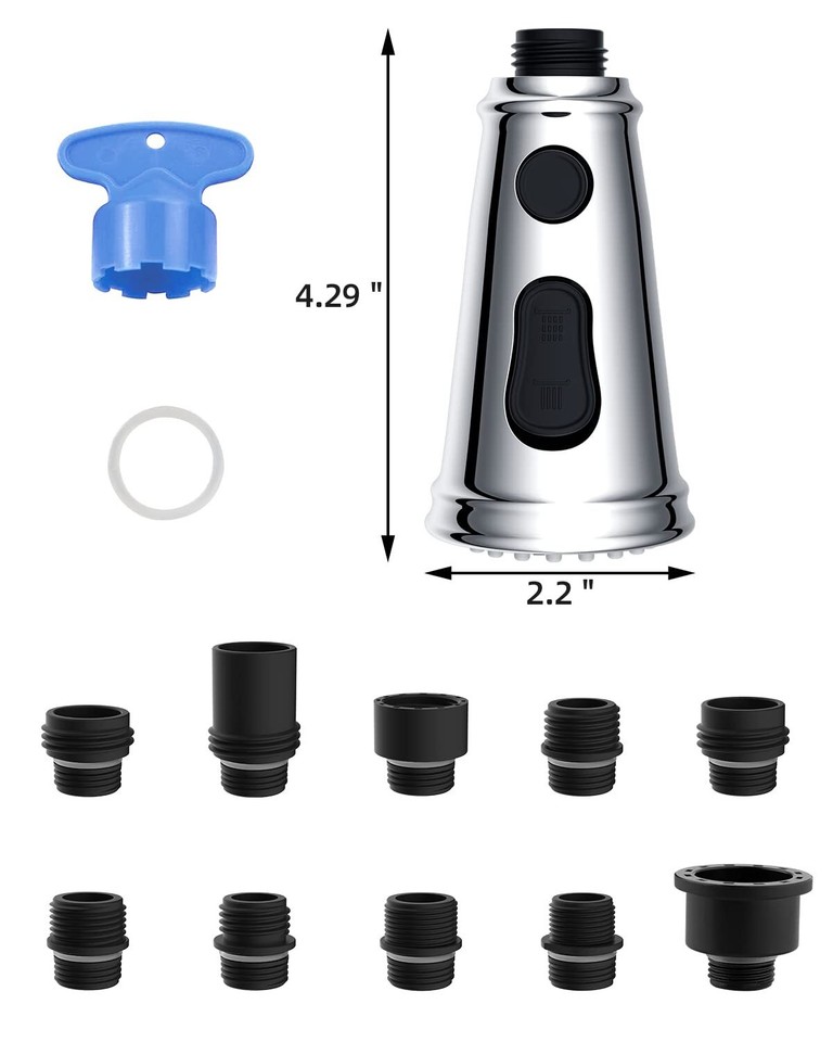 Pull Down Kitchen Faucet Head Replacement,For Moen, Delta, Kohler ...