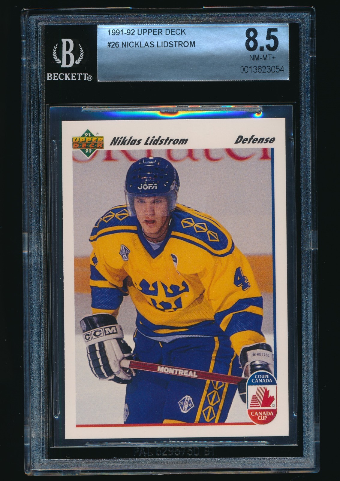 1991-92 Upper Deck rookie #26 Nicklas Lidstrom RC BGS 8.5 | eBay