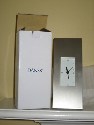 Dansk Clock SUNDANCE VERTICAL CLOCK 8"X3" Tabletop NEW in box MODERN ...