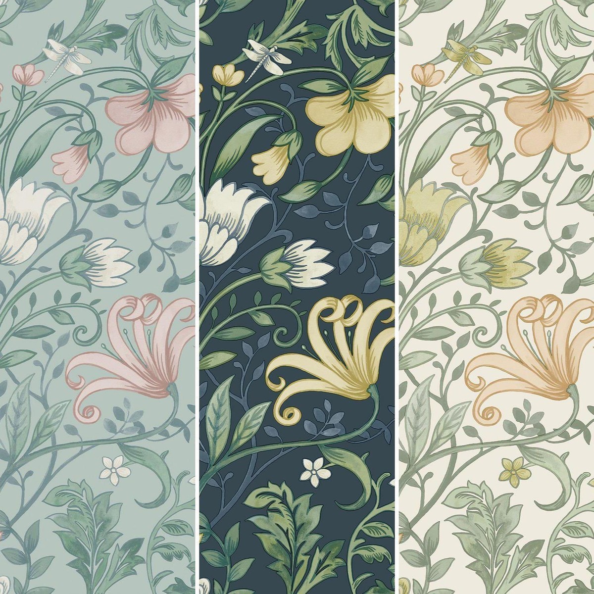 Old Style Flower Wallpaper Vintage Floral Wallpaper In 13 By