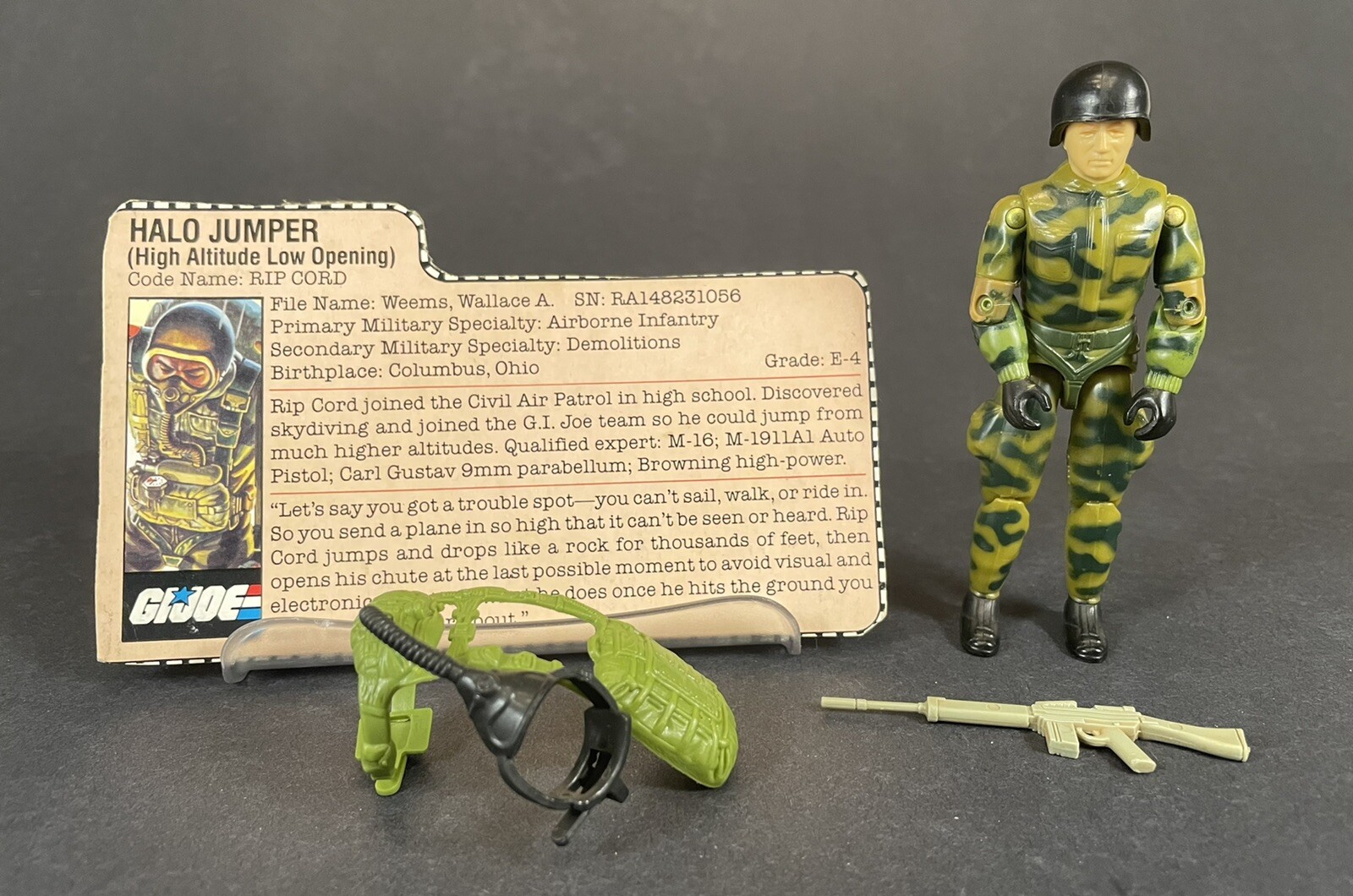 GI Joe Ripcord 1984 Series 3 Version 1 Complete | eBay