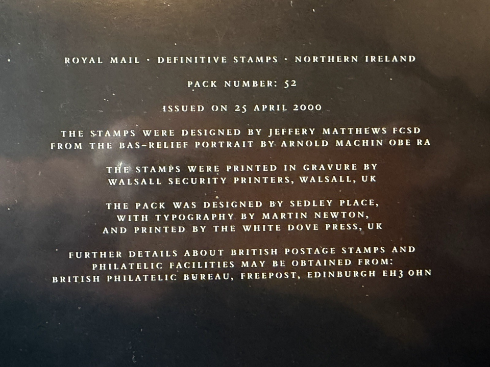 4 x Royal Mail 1999 & 2000 Definitive Stamp Packs Numbers 47 - 48 - 49 ...