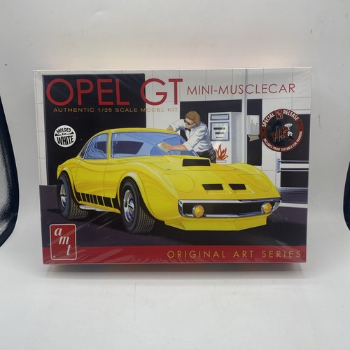 AMT Opel GT Mini Musclecar Model Kit Sealed 1:25 Original Art Series | eBay