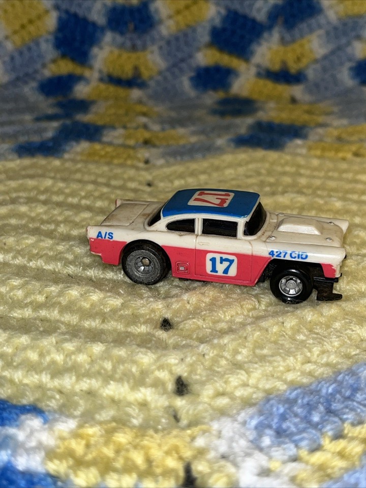1977 Ideal TCR Racing '55 CHEVY 427 CID #17 HO Slot Car Runs | eBay
