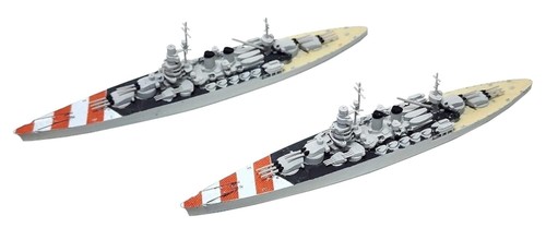 1/2000 WWII Italian navy Caio Duilio-Class Battleship Set of 2 Resin ...