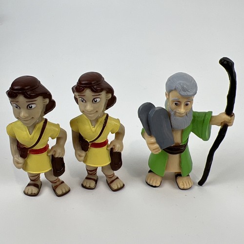 Bible Toys PVC Figure David & Moses LOT Real Stories Biblical ...