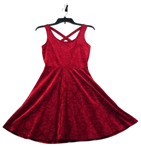 Candie's Velvet Dress Womens Size XS Red Sleeveless | eBay